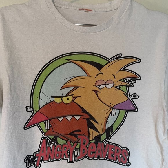 Nickelodeon | Shirts | Vintage Nickelodeon Angry Beavers Mens Shirt ...